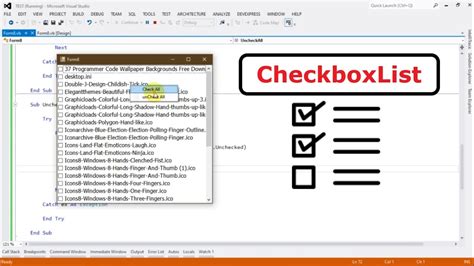 Image result for Visual Basic CheckedListBox