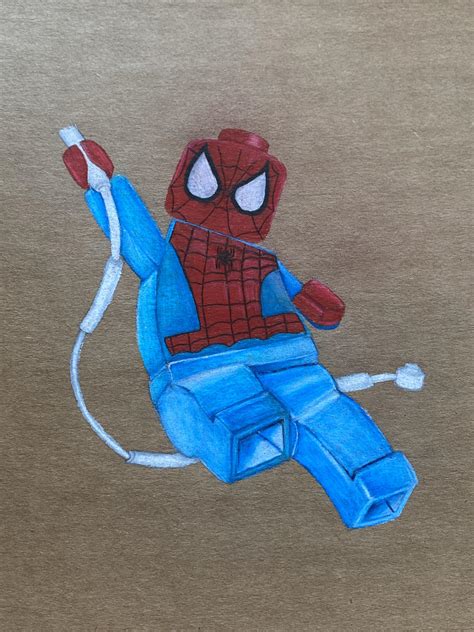 Image result for Spider-Man LEGO Step by Step Drawing