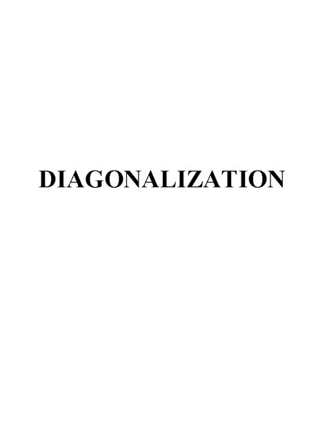 Image result for Diagonalization of Matrices DiffEq