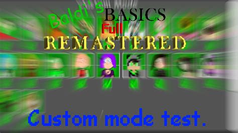Image result for Baldi Basics Custom Mode