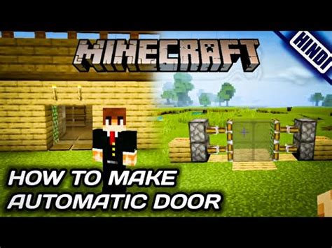 Image result for Minecraft Auto Door Tutorial
