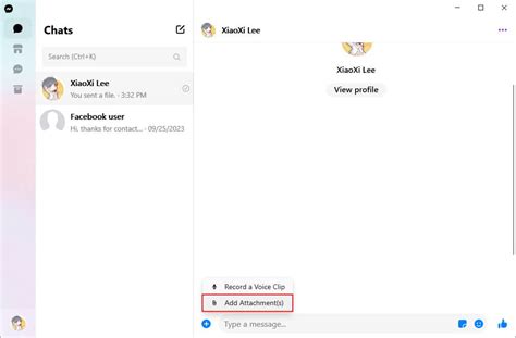 Image result for How to Send a File in Messenger Using Laptop