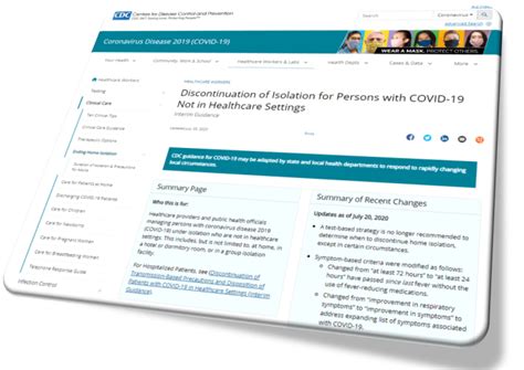Image result for CDC Guidelines for Work Return