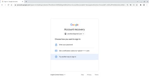 Image result for Google.com Account Recovery Password