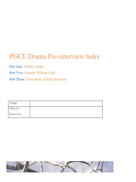 Image result for Pre-Interview Task