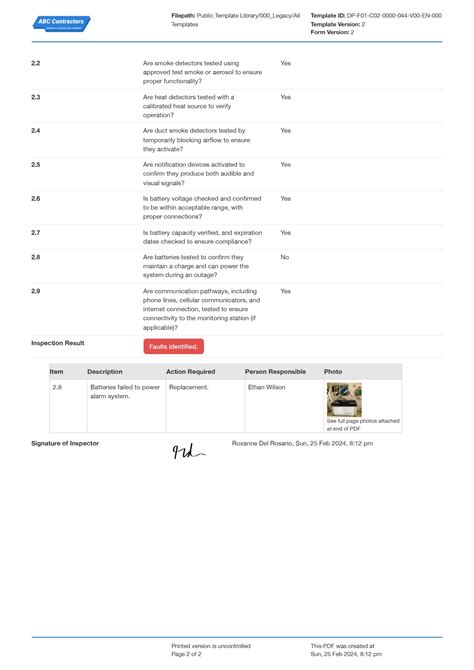 Image result for Fire Alarm Testing Weekly Checklist