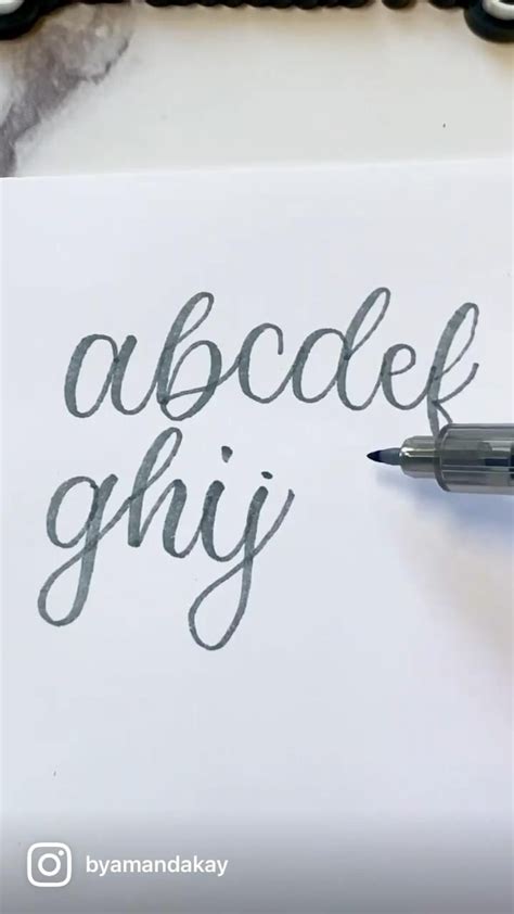 Image result for Calligraphy with Brush Pens Tutorial Alphabets