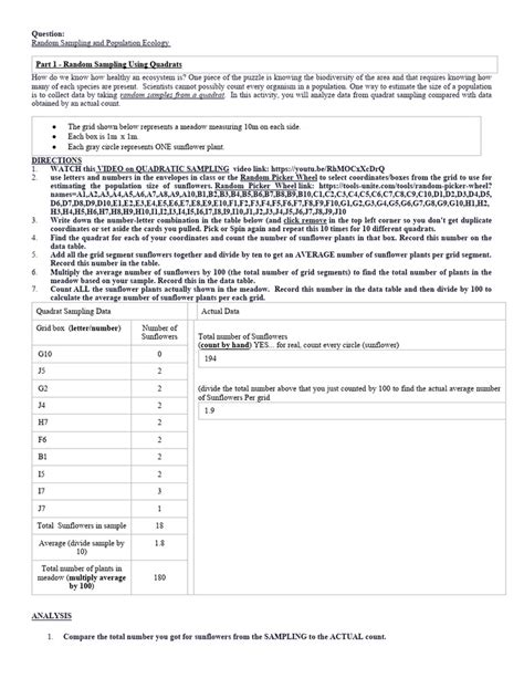 Image result for Random Quadrat Sampling Method