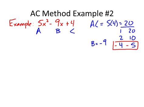 Image result for AC Method Factoring