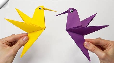 Image result for Easy Origami Hummingbird Tutorial