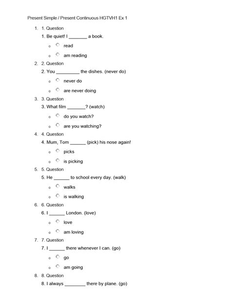 Image result for Ex Present Simple Continuous