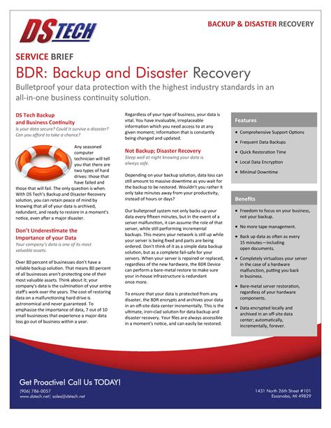 Backup & Disaster Recovery | DS Tech