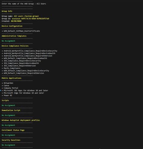 Image result for Intune Assignment Checker Script