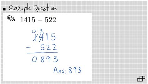Image result for Subtraction Algorithm Examples