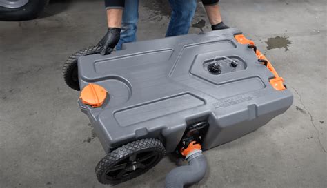 Image result for Using Portable Waste Tank for RV Dumping