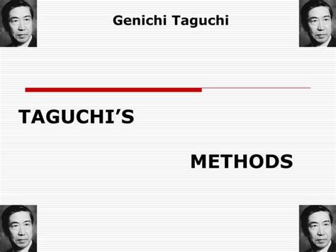 Image result for Taguchi Methods Lecture Notes