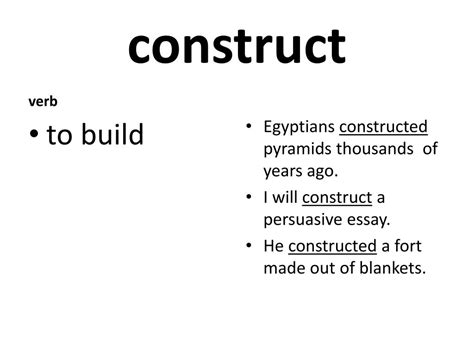 Image result for How to Write a Construct