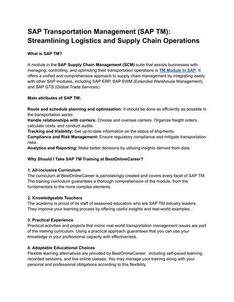 Image result for SAP TM Tutorial