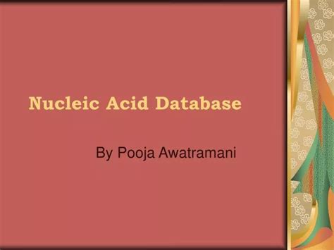 Image result for Nucleic Acid Database