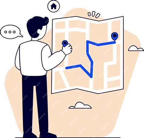 Image result for Person Using a Map Vector