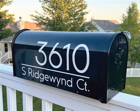 Image result for Vinyl Mailbox Numbers