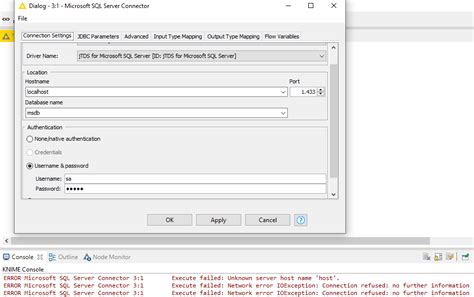 Image result for KNIME SQL Server Connection