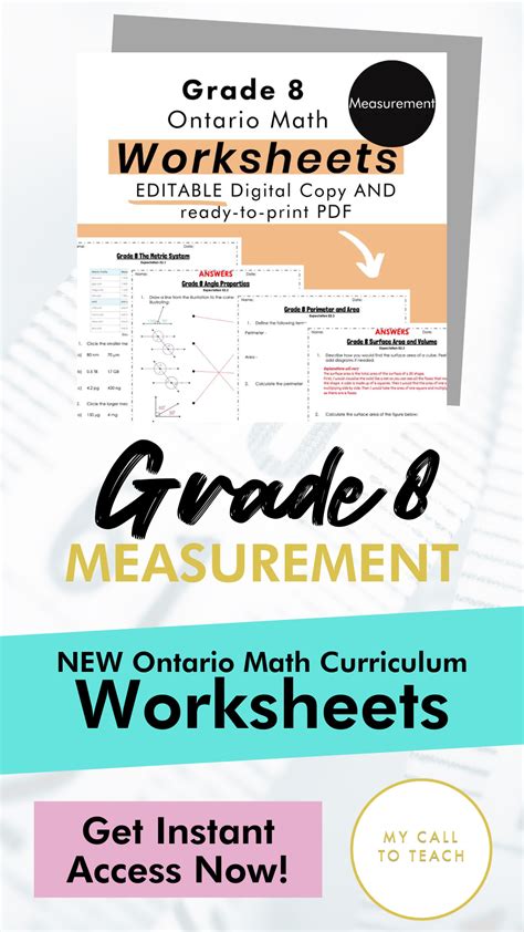 Image result for Math Measurement Grade 8 Worksheet