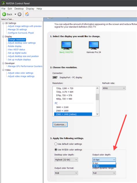 Image result for Output Color Format NVIDIA