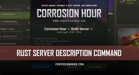 Image result for Rust Server Description Template