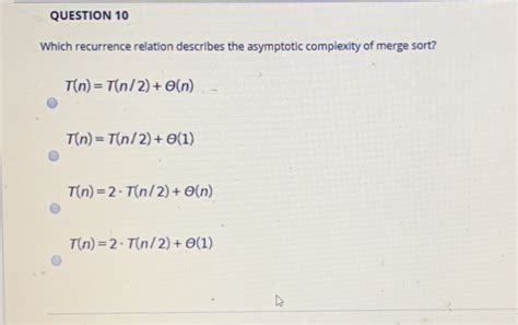 Image result for Recurrence Relation of Merge Sort