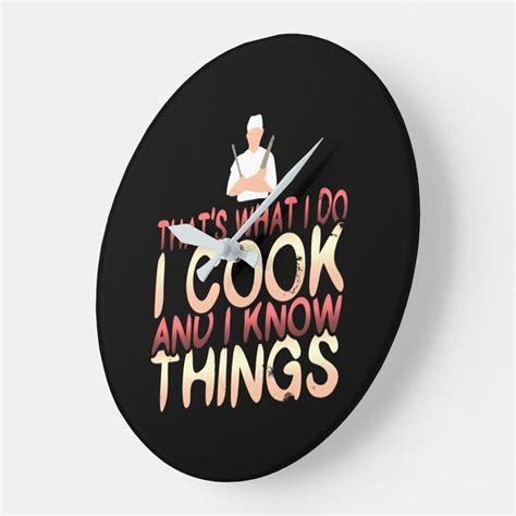 Chef Wall Clocks | Zazzle