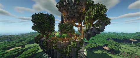 Image result for Minecraft Floating Island Base Tutorial