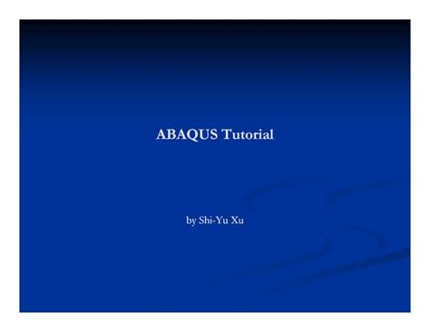Image result for Abaqus Tutorial for Beginners