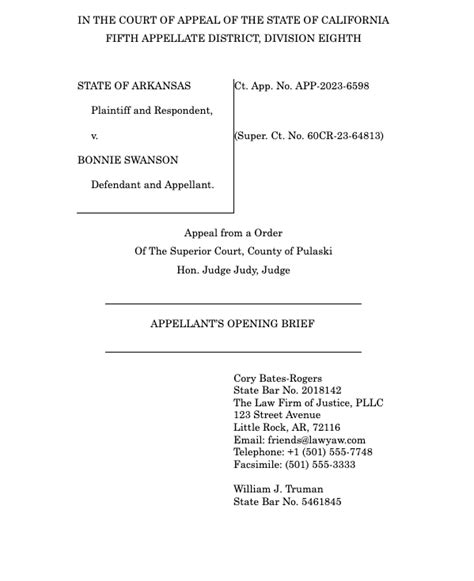 Image result for Legal Brief Format Example