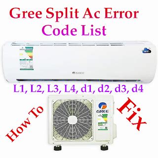 Image result for Gree Air Conditioner Error Code