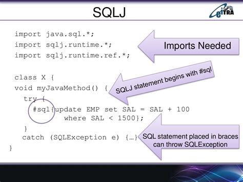 Image result for SQLJ Java