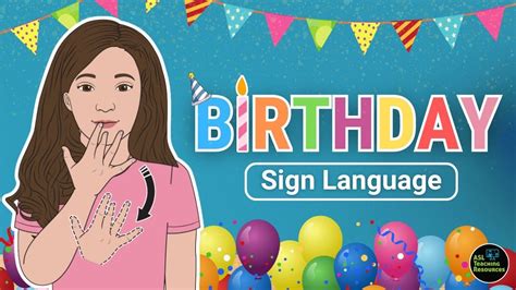 Image result for Birthday Sign Language