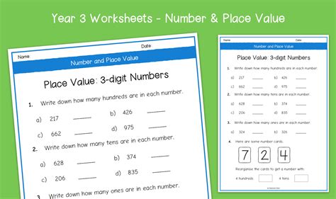 Image result for Place Value 3-Digit Numbers Worksheets