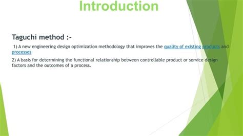 Image result for Taguchi Methods Tutorial