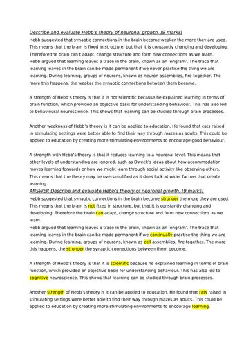 Image result for Hebb Learning Task