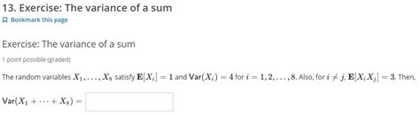 Image result for Variance of Sum of Random Variables