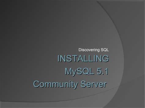 Image result for MySQL 5 Install