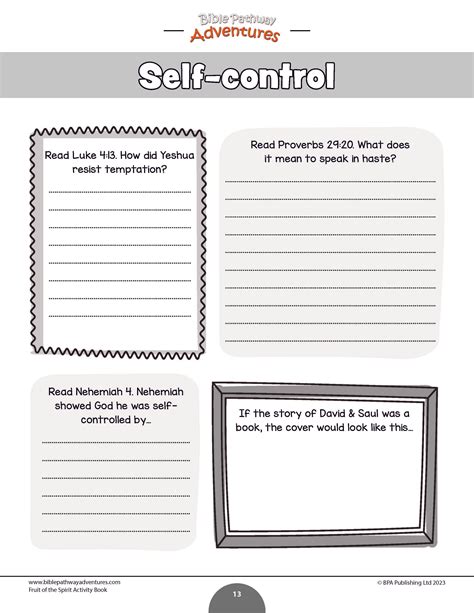 Image result for Self-Control Activity