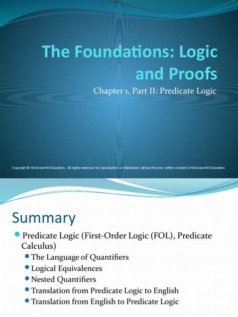 Image result for Predicate Logic First Order Predicate Dstl