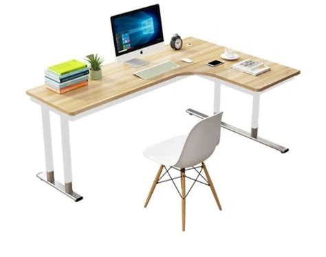 Image result for Computer L-Shape Table Simple