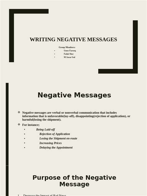 Image result for Negative Messages Examples