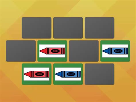 Image result for Color Memory Matching Card Game