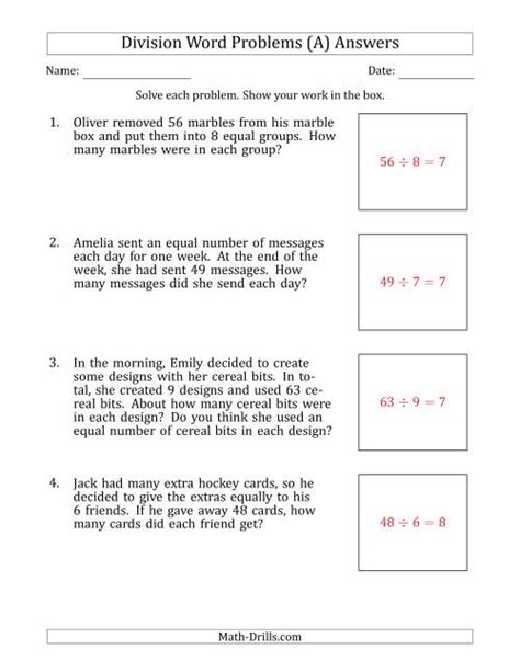 Image result for Division Word Problems Examples