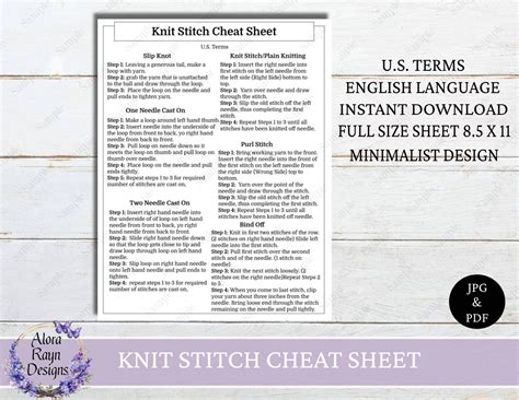 Image result for Knit Stitch Guide