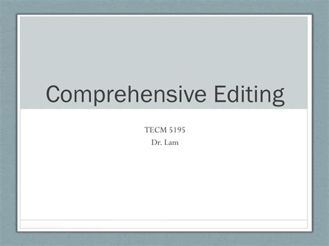Image result for Comprehensive Editing